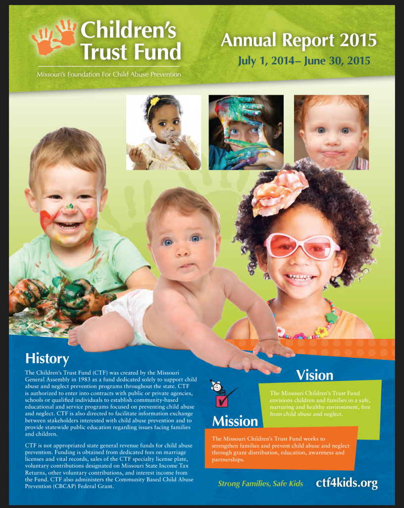 Annual Report Highlights Work of CTF | Children's Trust Fund of Missouri