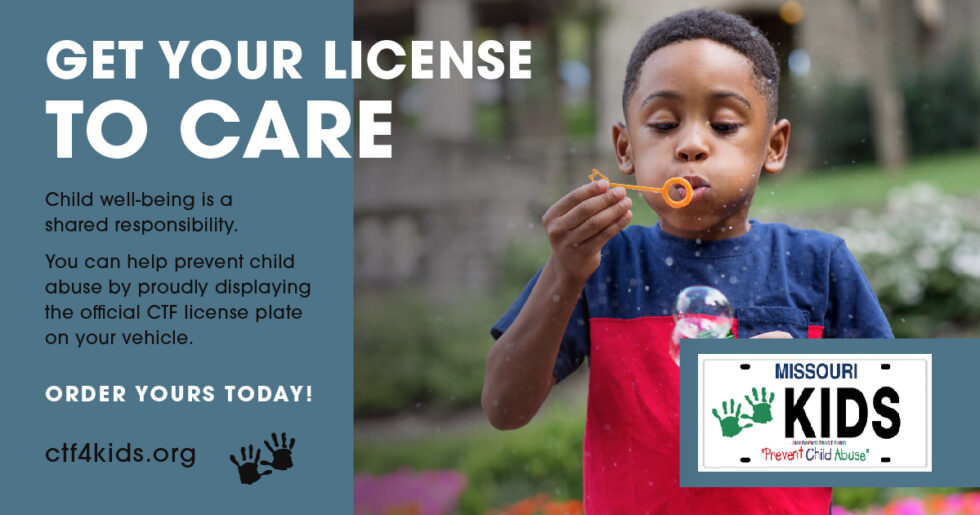 CTF Specialty License Plate | Children's Trust Fund of Missouri