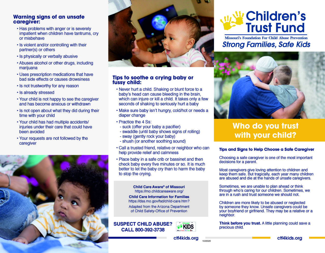 Who Do You Trust With Your Child | Children's Trust Fund of Missouri